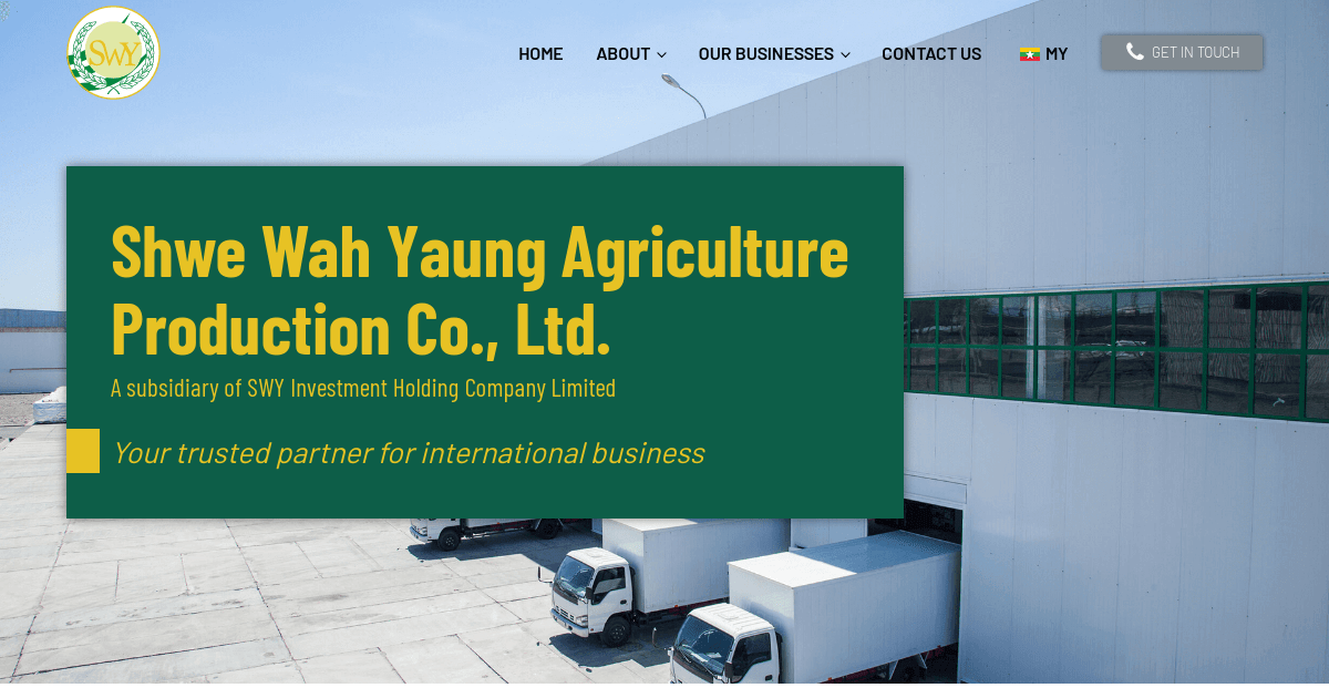 Home | Shwe Wah Yaung Agriculture Production